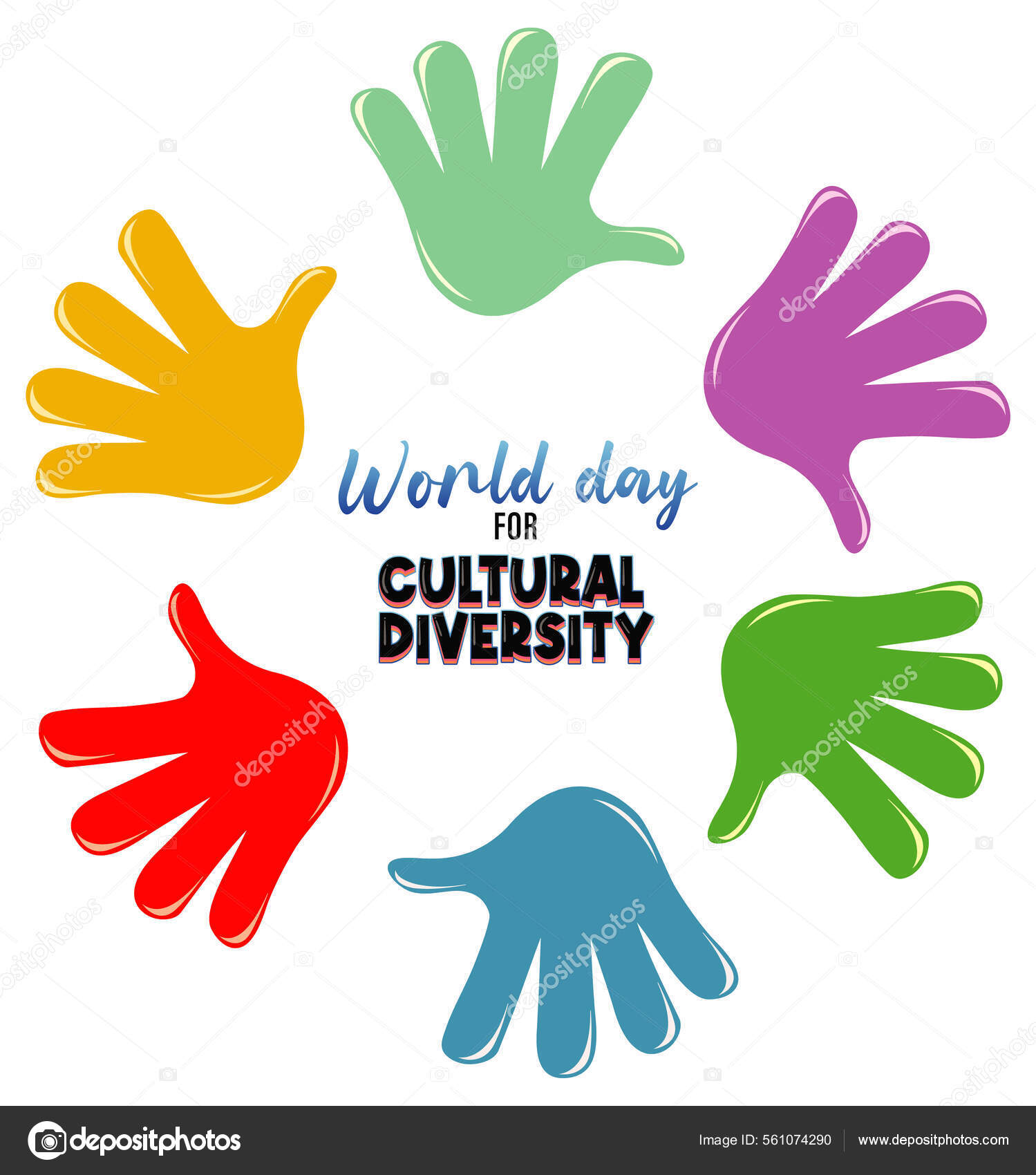 Poster Design World Day Cultural Diversity Illustration Stock Vector by ...