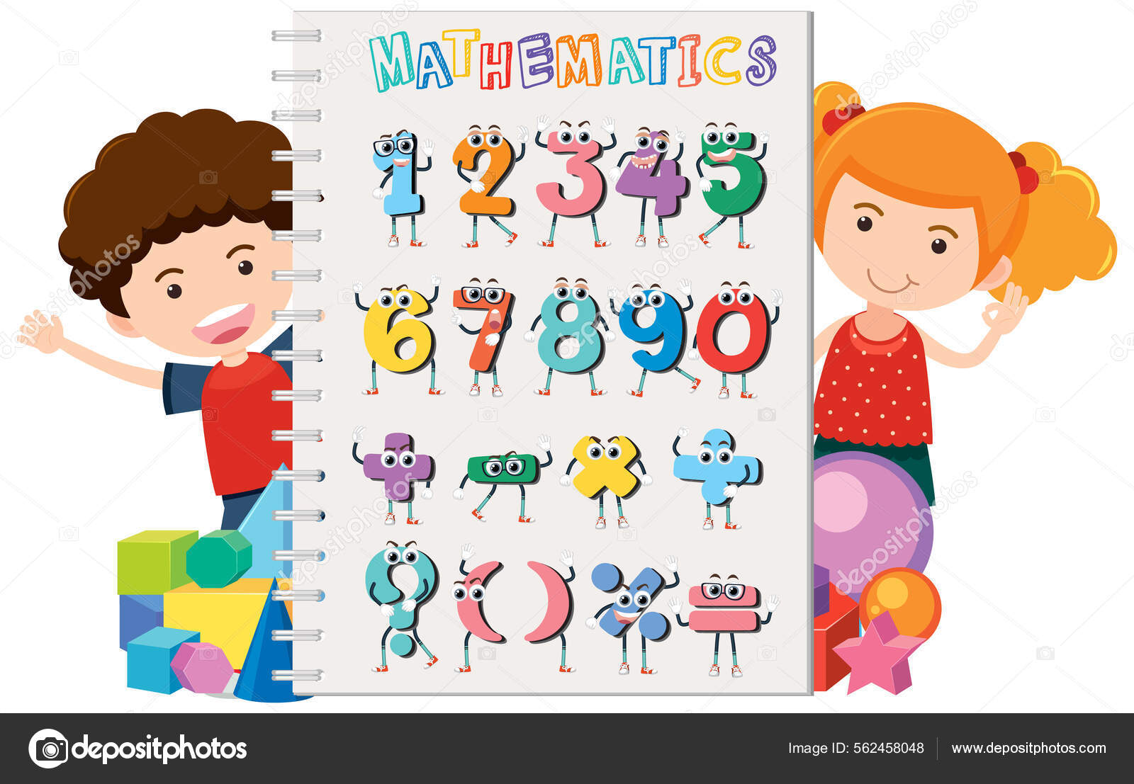 Math Symbols Cartoon