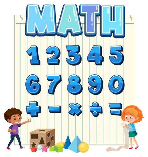 Child Thinking Math Clipart