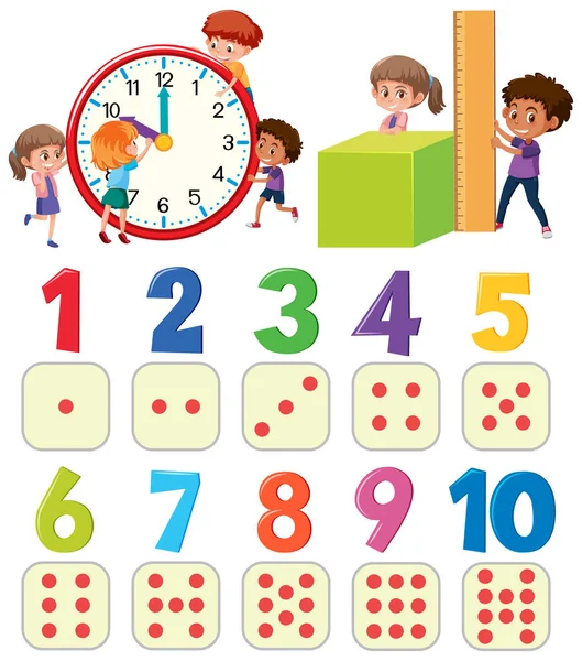 Contar ilustración de dibujos animados juego Fotos de Stock, Contar ...