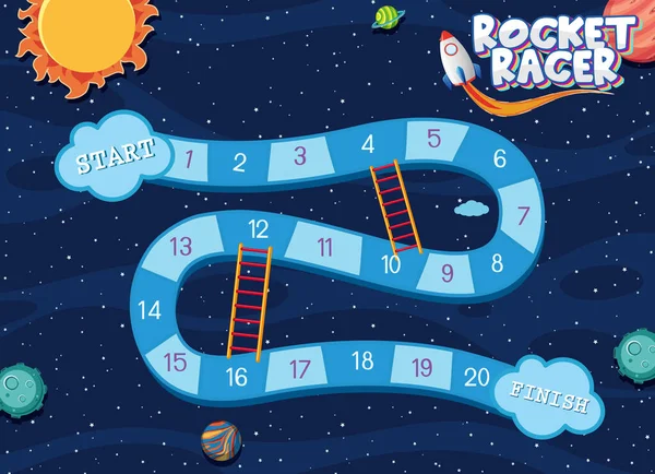 Snakes Ladders Board Game Template Illustration Stock Vector by ©brgfx ...