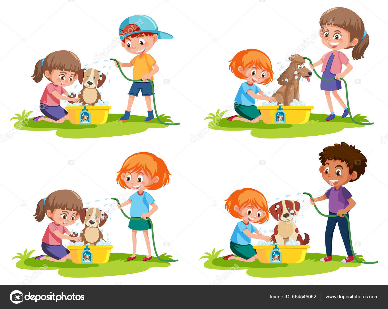 Children Doing Good Deeds Clipart