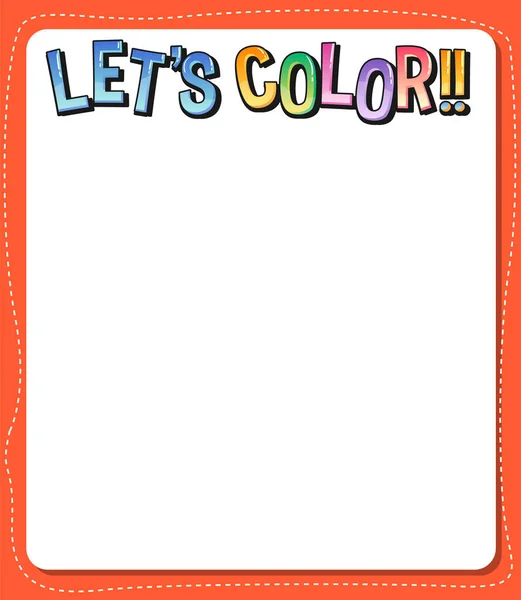 Cute Blank Pink Color Border Worksheet Illustration Stock Vector by ...