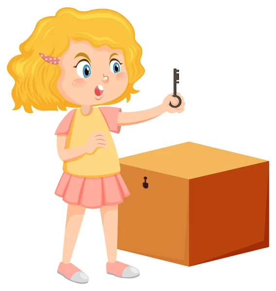 Preposition Place Cartoon Girl Box Illustration Stock Vector by ©brgfx ...