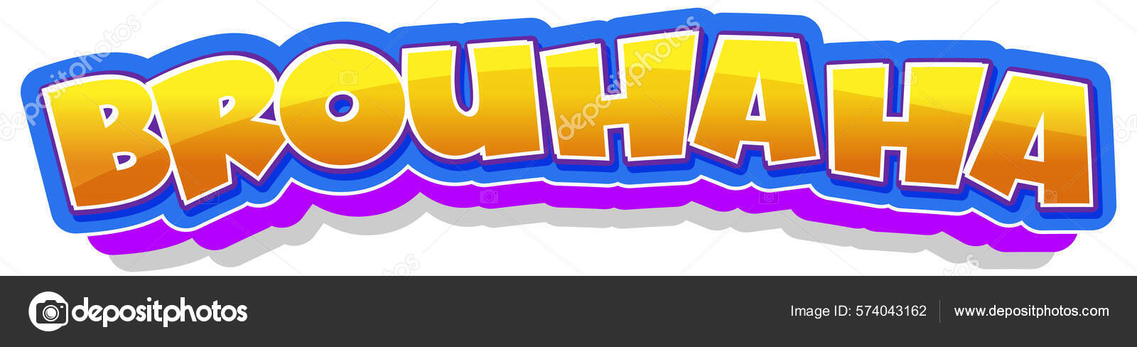 Brouhaha Isolated Word Text Illustration Stock Vector Image by ©brgfx ...