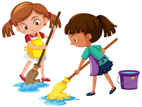 Mopping clip art Vector Art Stock Images | Depositphotos