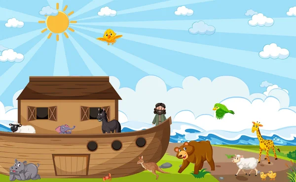 Building Noahs Ark Clip Art