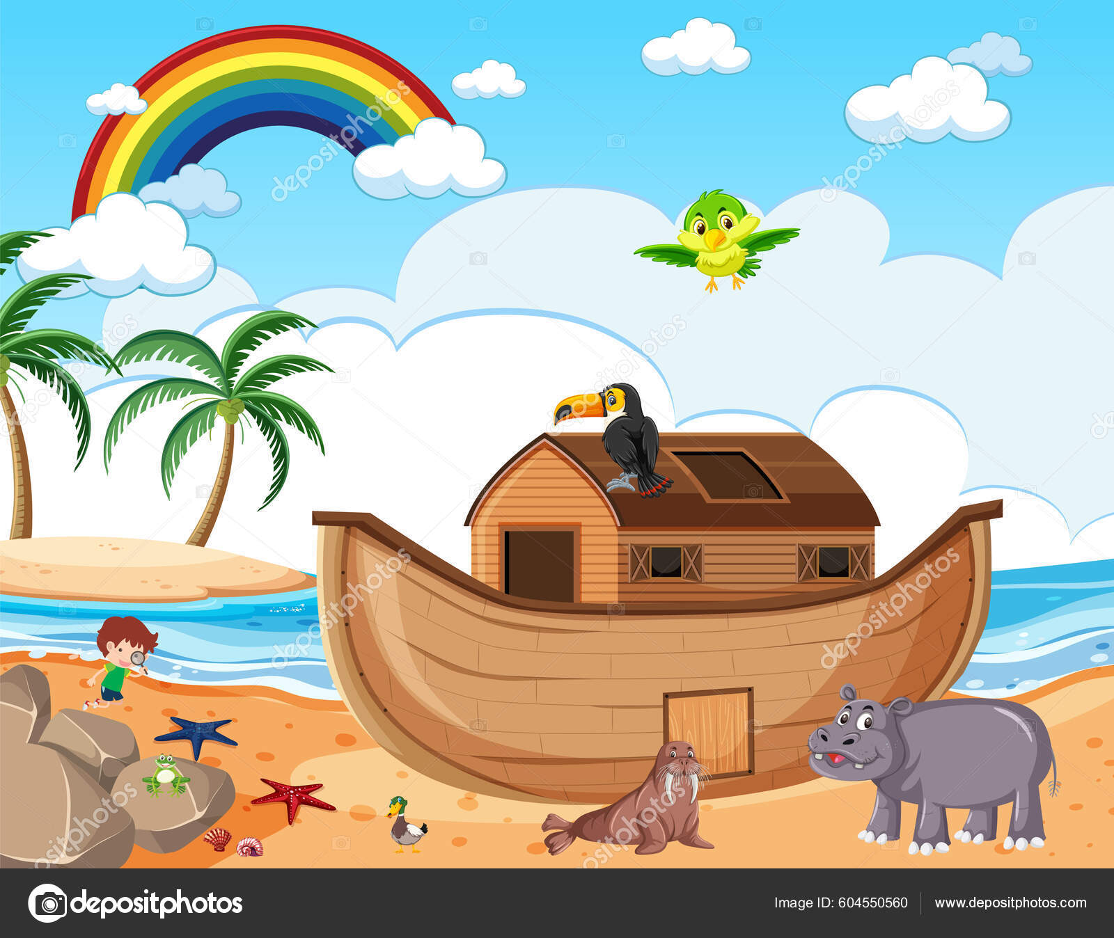 Noah Building Ark Clipart Free