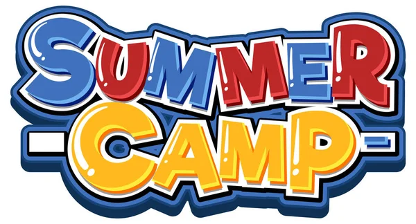 Summer camp logo imágenes de stock de arte vectorial | Depositphotos