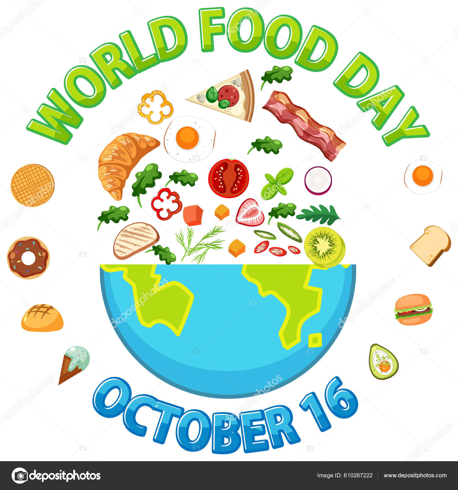 World Food Day Banner Design Illustration Stock Vector Image by ©brgfx ...