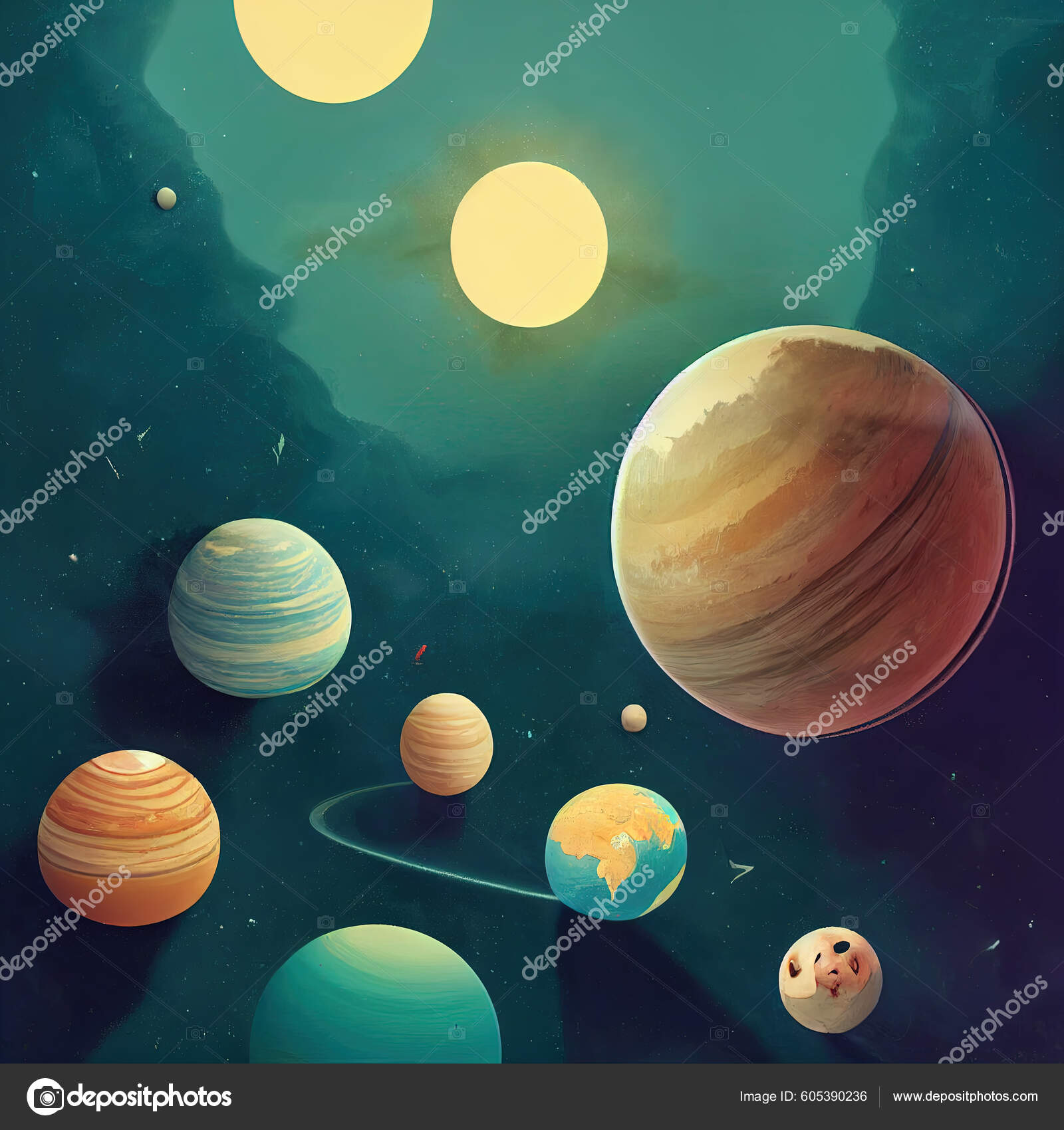 Alien Solar System Art