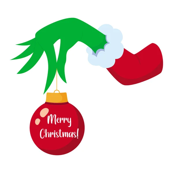 Grinch hand imágenes de stock de arte vectorial | Depositphotos