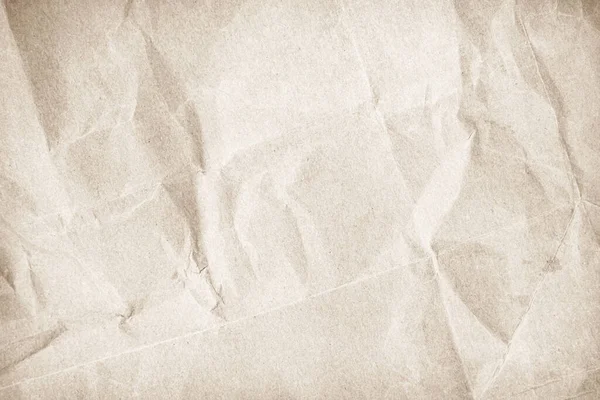 Old paper. Crumpled paper texture. Brown recycled kraft paper crumpled ...