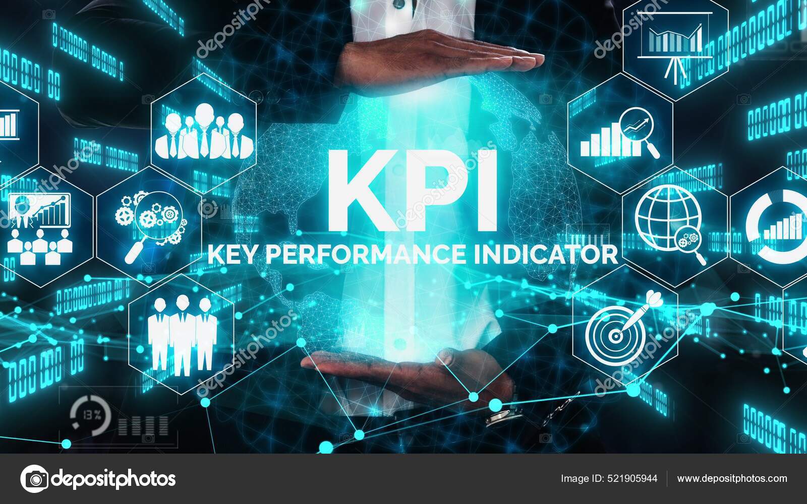 KPI Key Performance Indicator for Business conceptual — Stock Photo ...