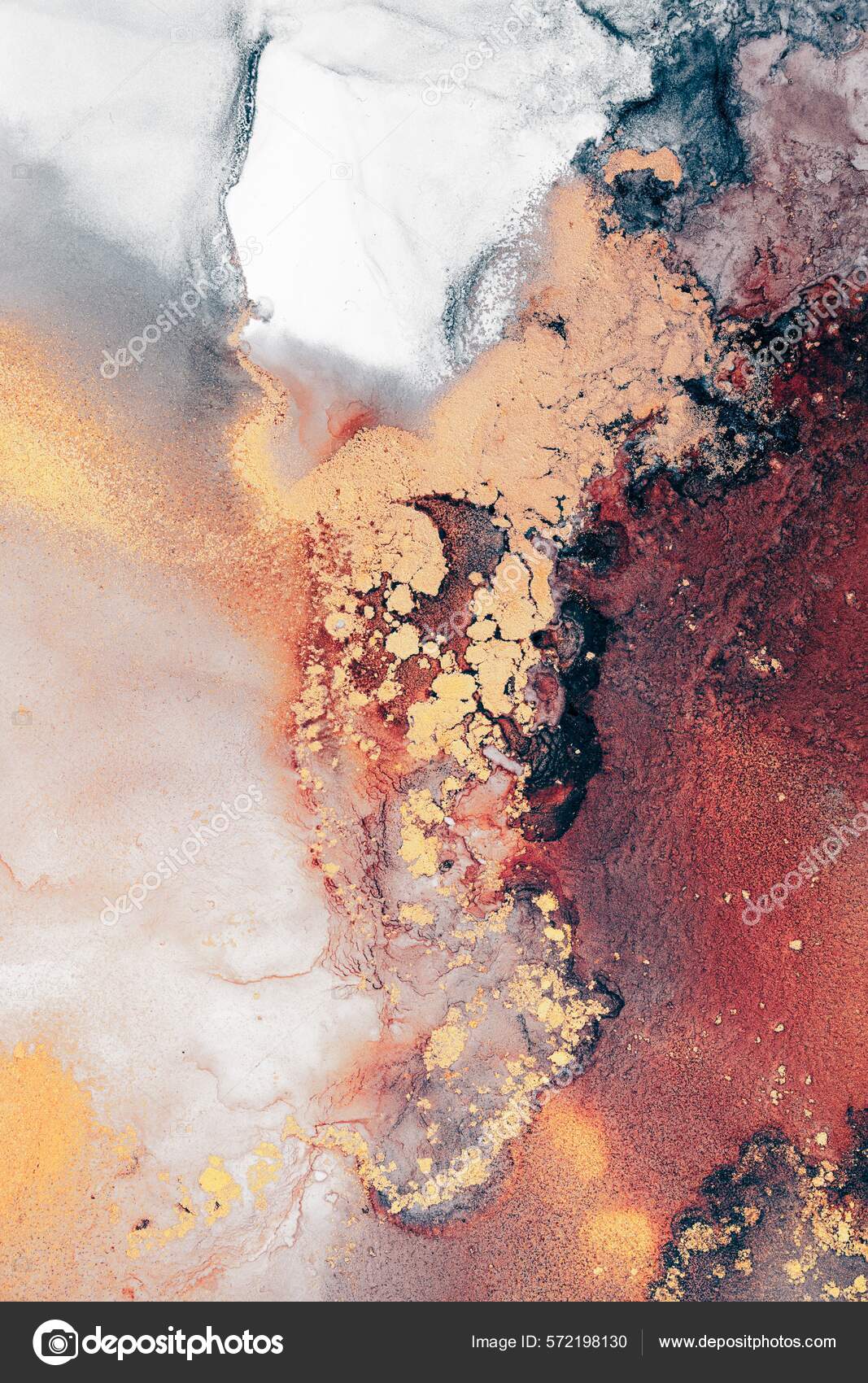 Burning abstract background from marble ink art of exquisite original ...