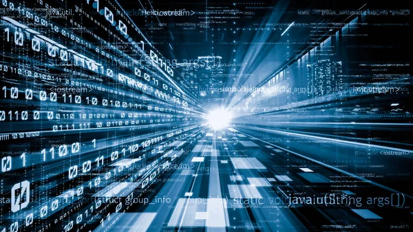 Software development, application programming code and tacit computer coding . Concept of smart ...