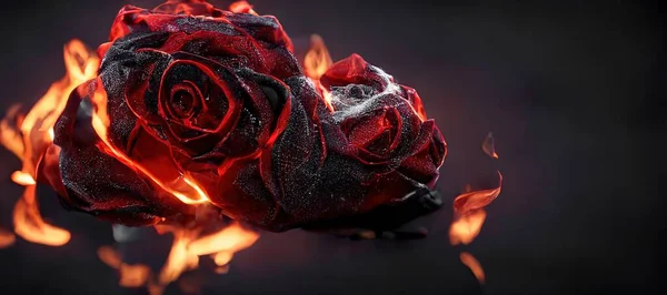 Black rose on fire Stock Photos, Royalty Free Black rose on fire Images ...