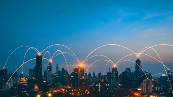 Smart digital city with connection network reciprocity over the ...